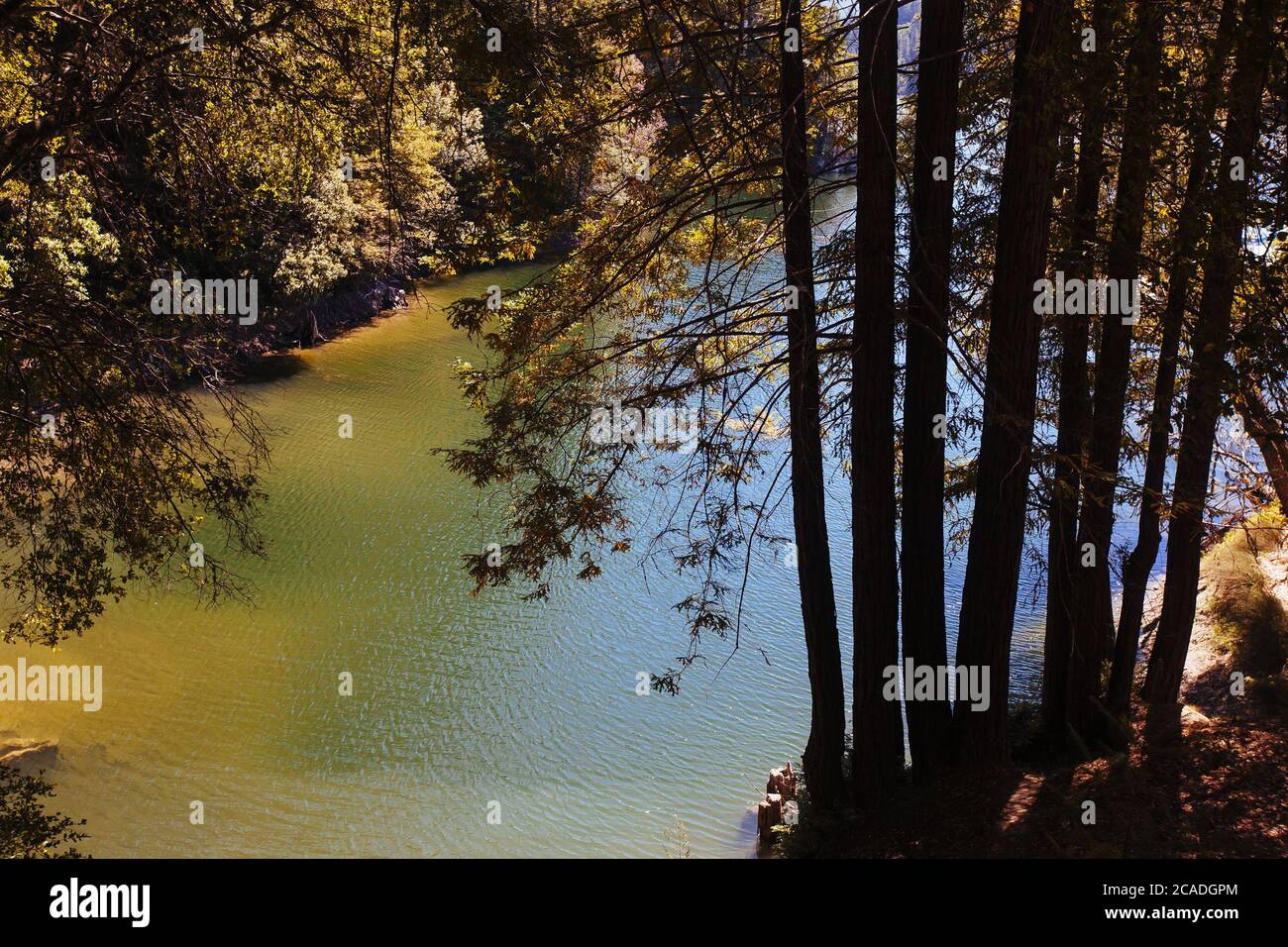 Loch Lomond in Santa Cruz Mountains near Lompico, California Stock ...