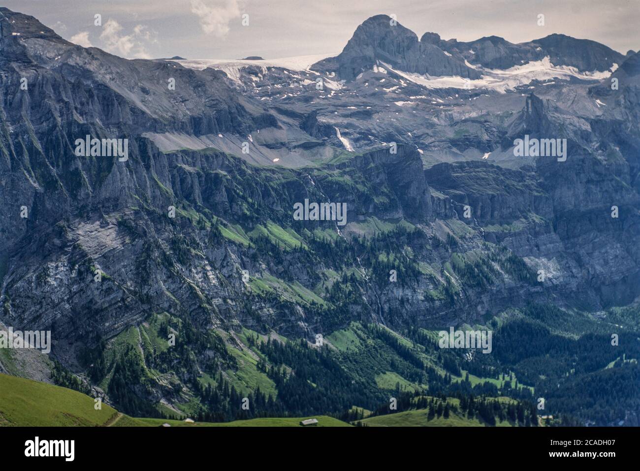 Archive image: Wildstrübel mountains above the village of Lenk in the ...