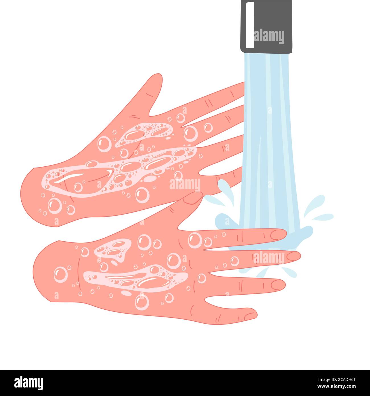 Hand hygiene for people use sanitizer to clean hand, washing hands with ...
