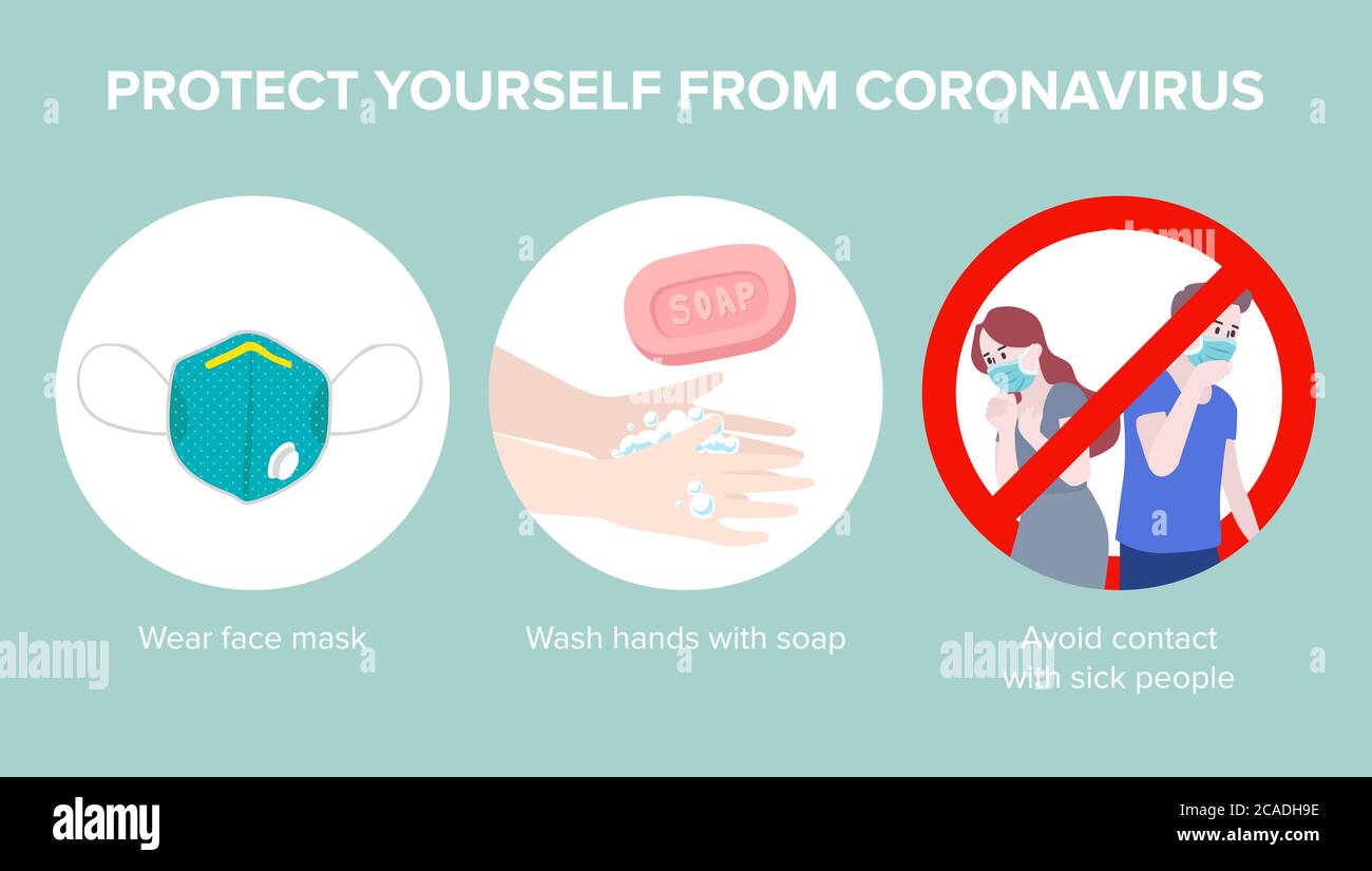 Corona virus 2019 prevention infographic. Vector Illustration Stock ...