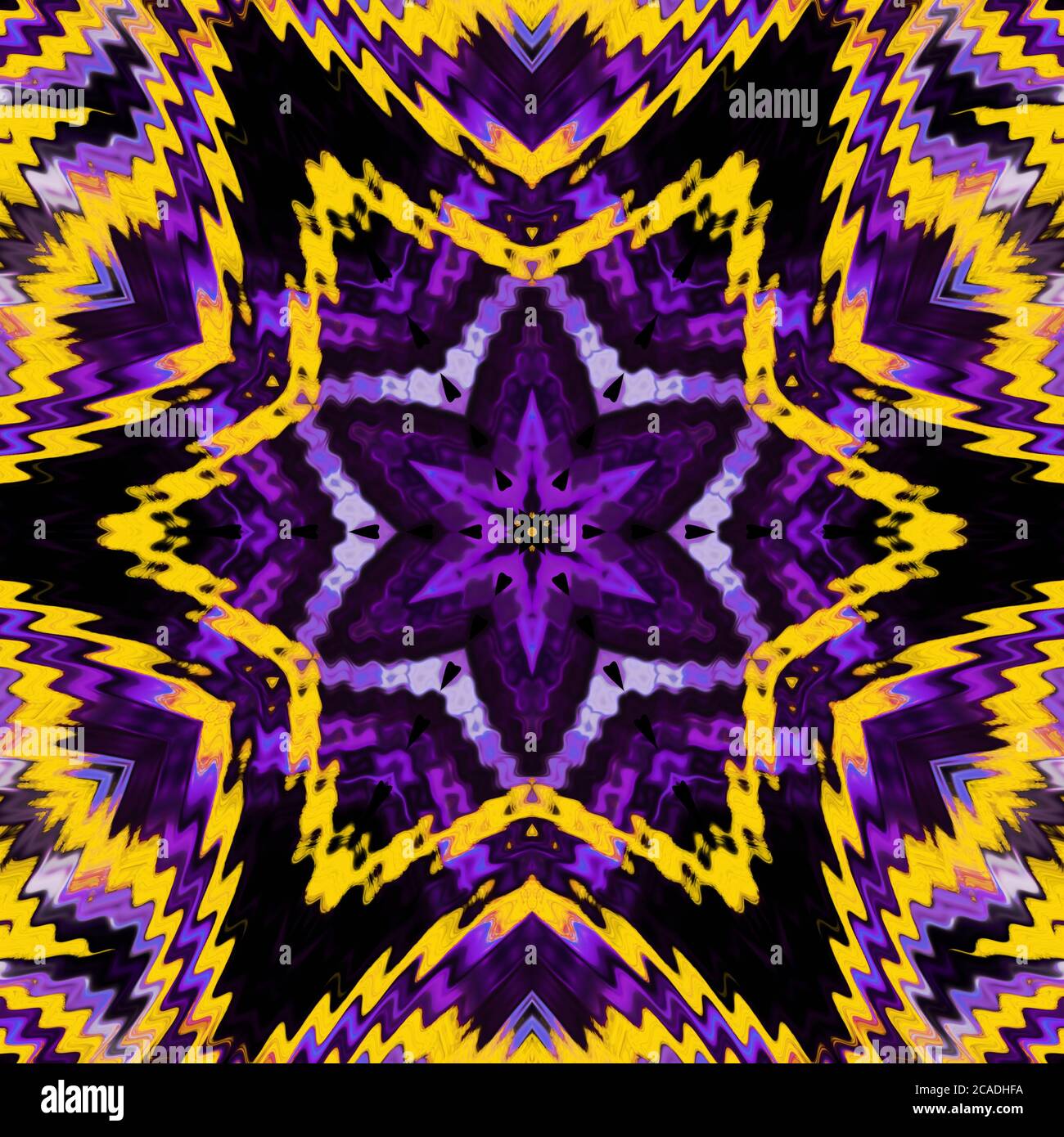 Yellow and purple Colorful seamless triangle patchwork pattern ...