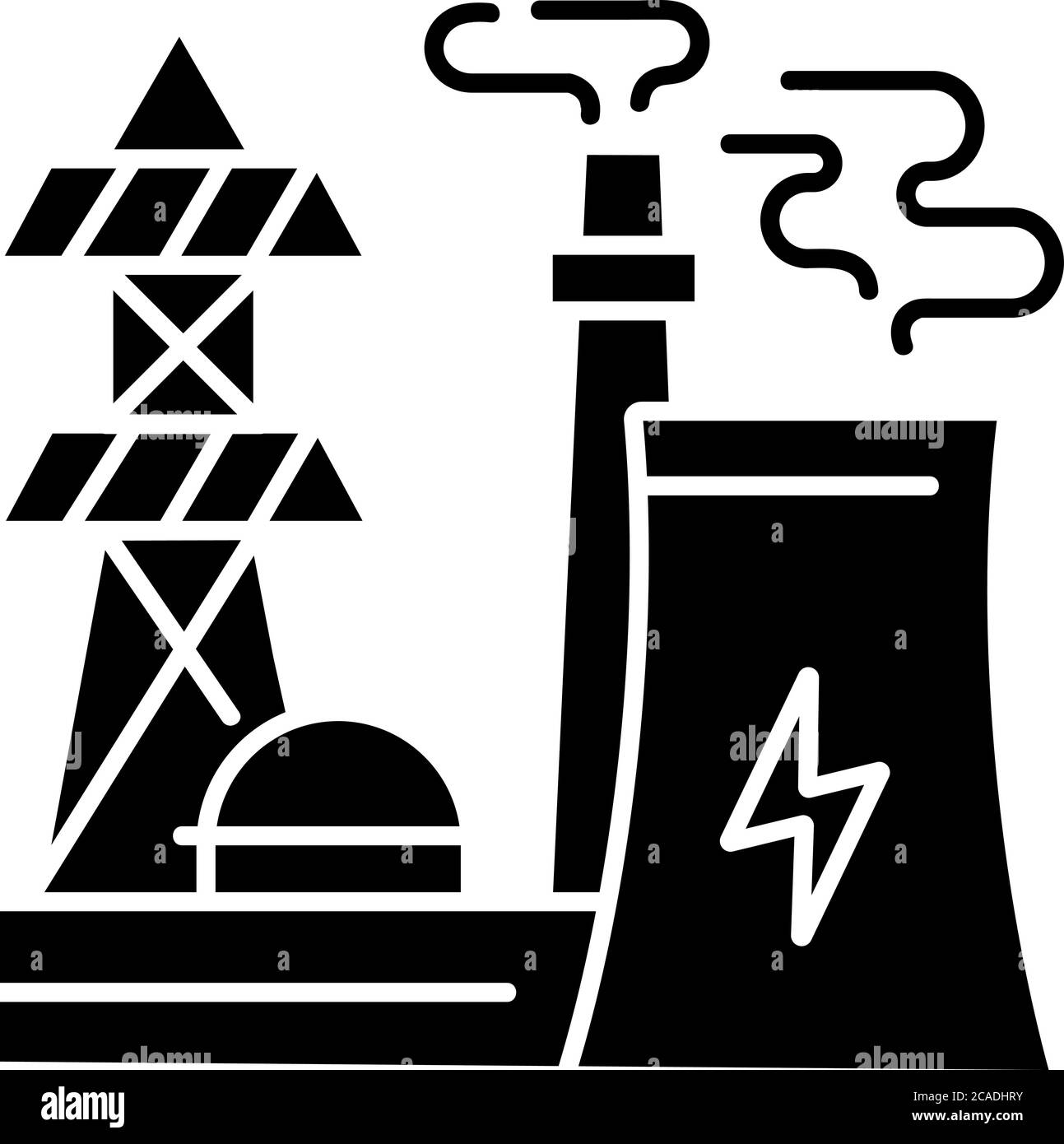 Electric Power Plant Icon