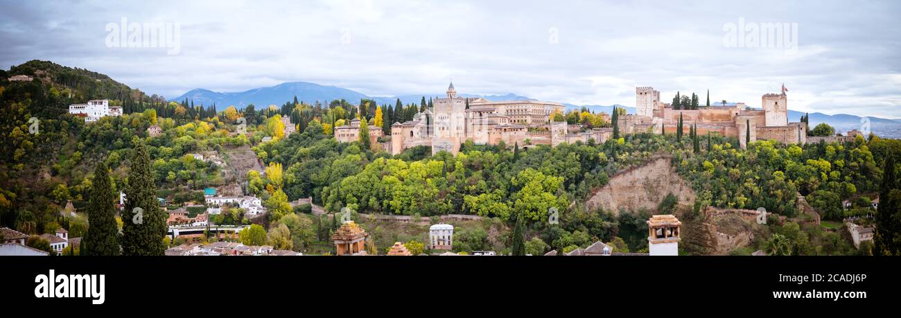 Wide angle alhambra view hi-res stock photography and images - Alamy