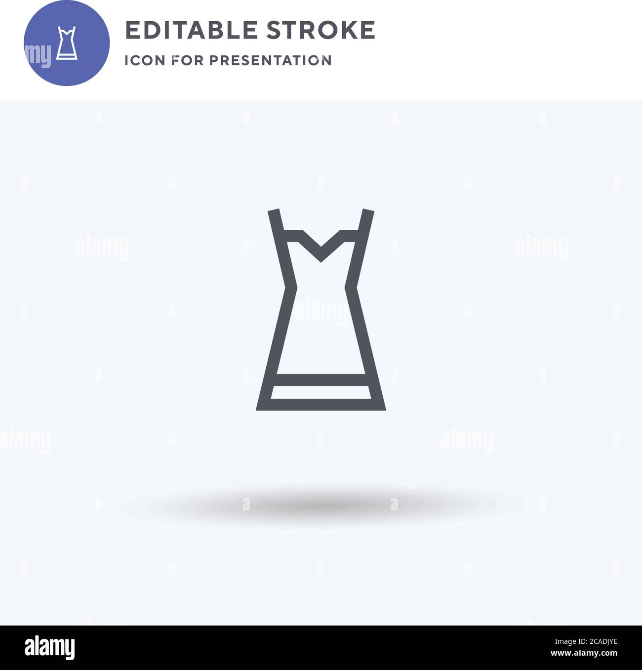 Nightgown icon vector, filled flat sign, solid pictogram isolated on ...