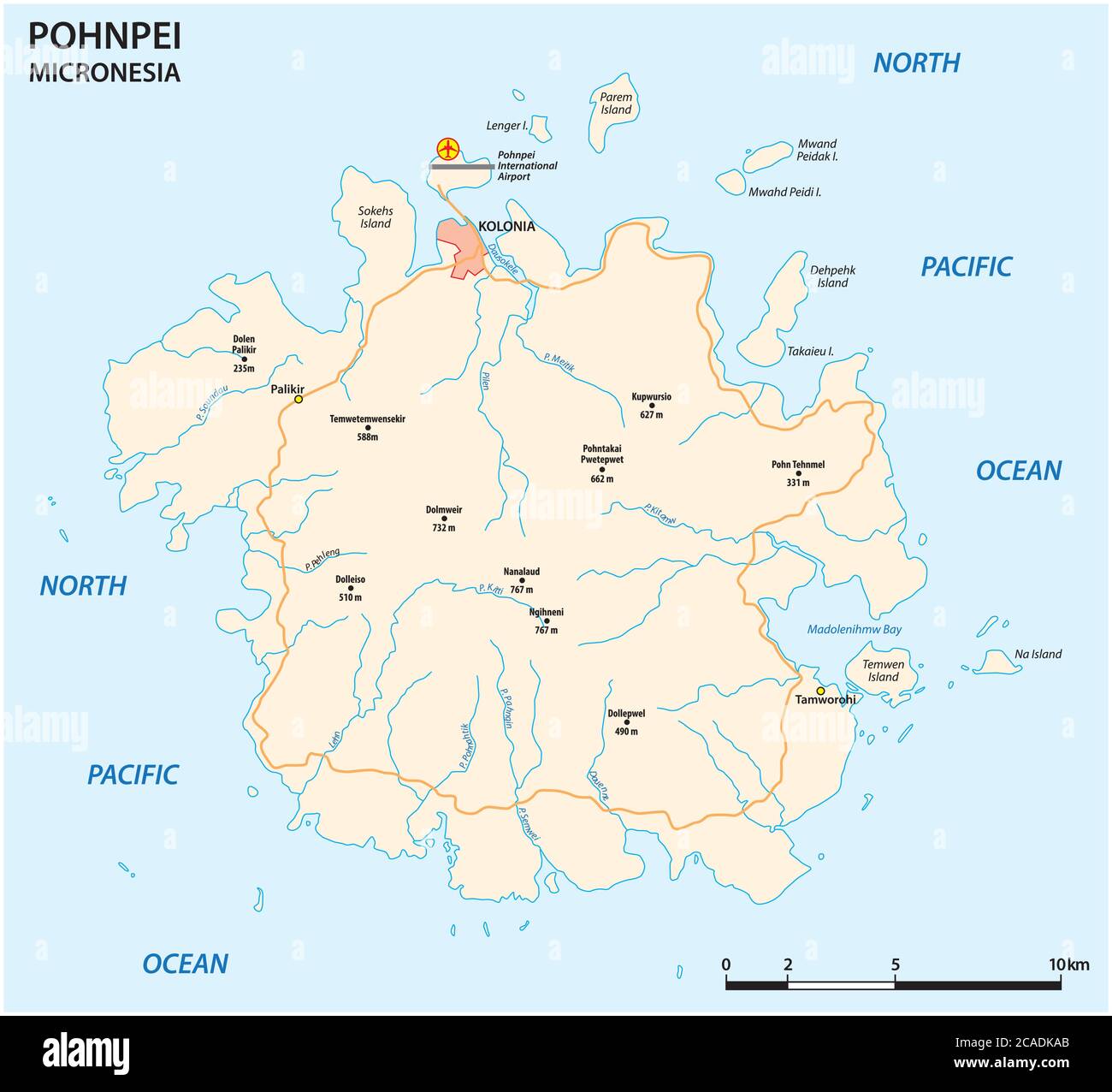Micronesia map hi-res stock photography and images - Alamy