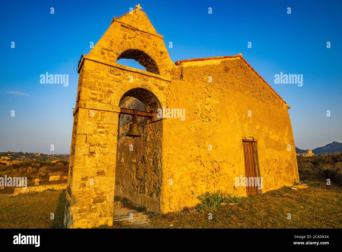 Inside the Archaeological site of Methoni Castle. Built by the ...