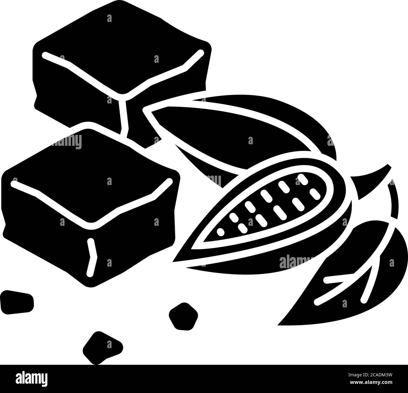 Brownies black glyph icon. Chocolate baked confection. Fudgy brownie ...