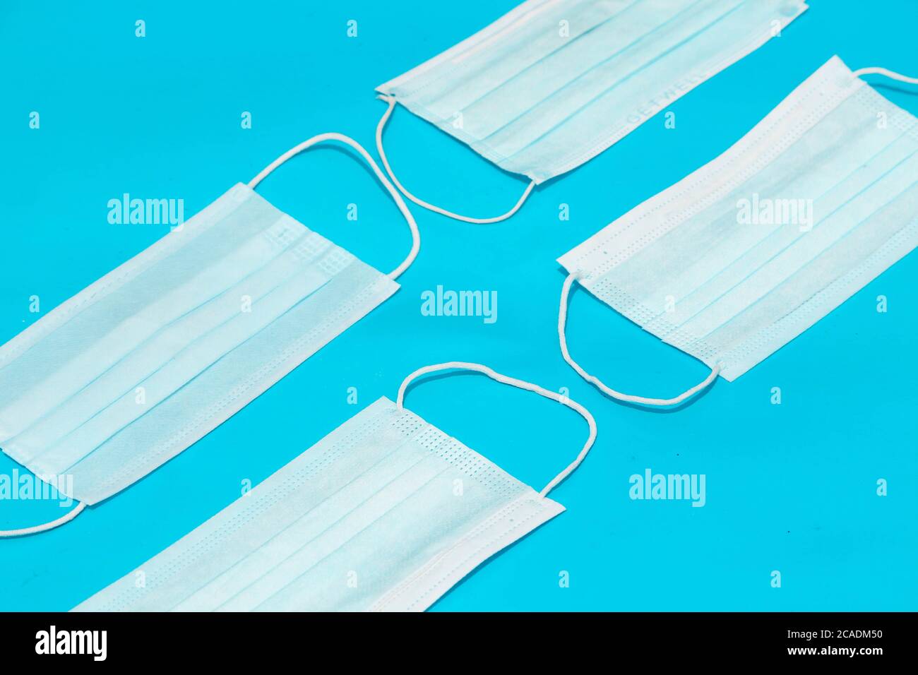 Coronavirus medical disposable protective face mask. Stay home stay ...