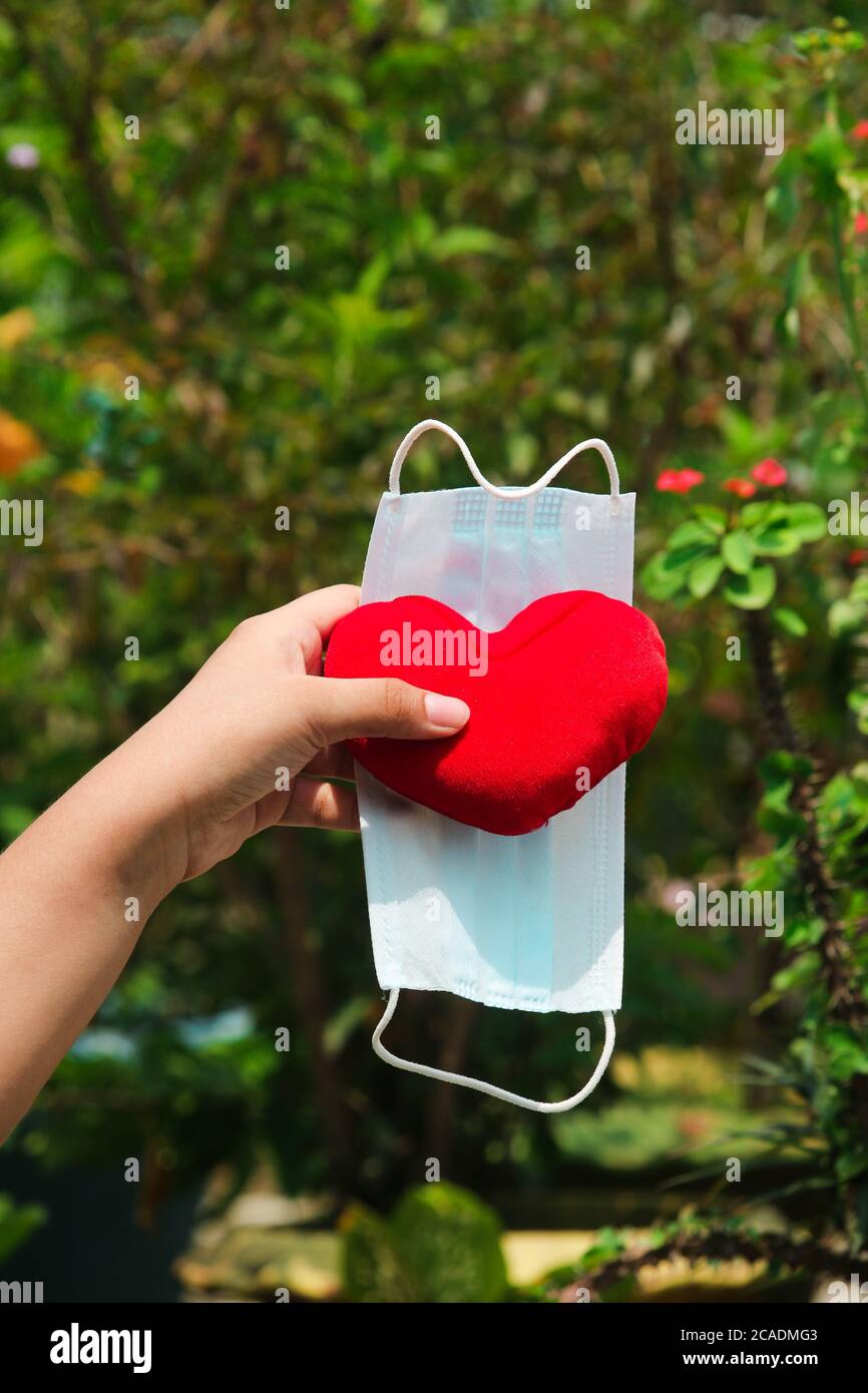 Coronavirus medical disposable protective face mask. Stay home stay ...