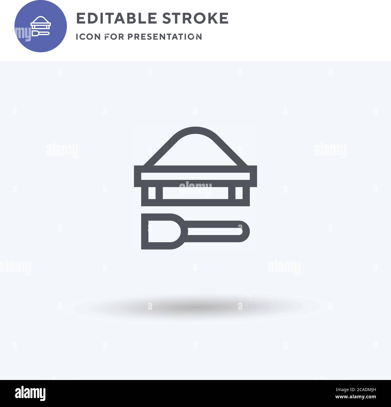 Sand icon vector, filled flat sign, solid pictogram isolated on white ...