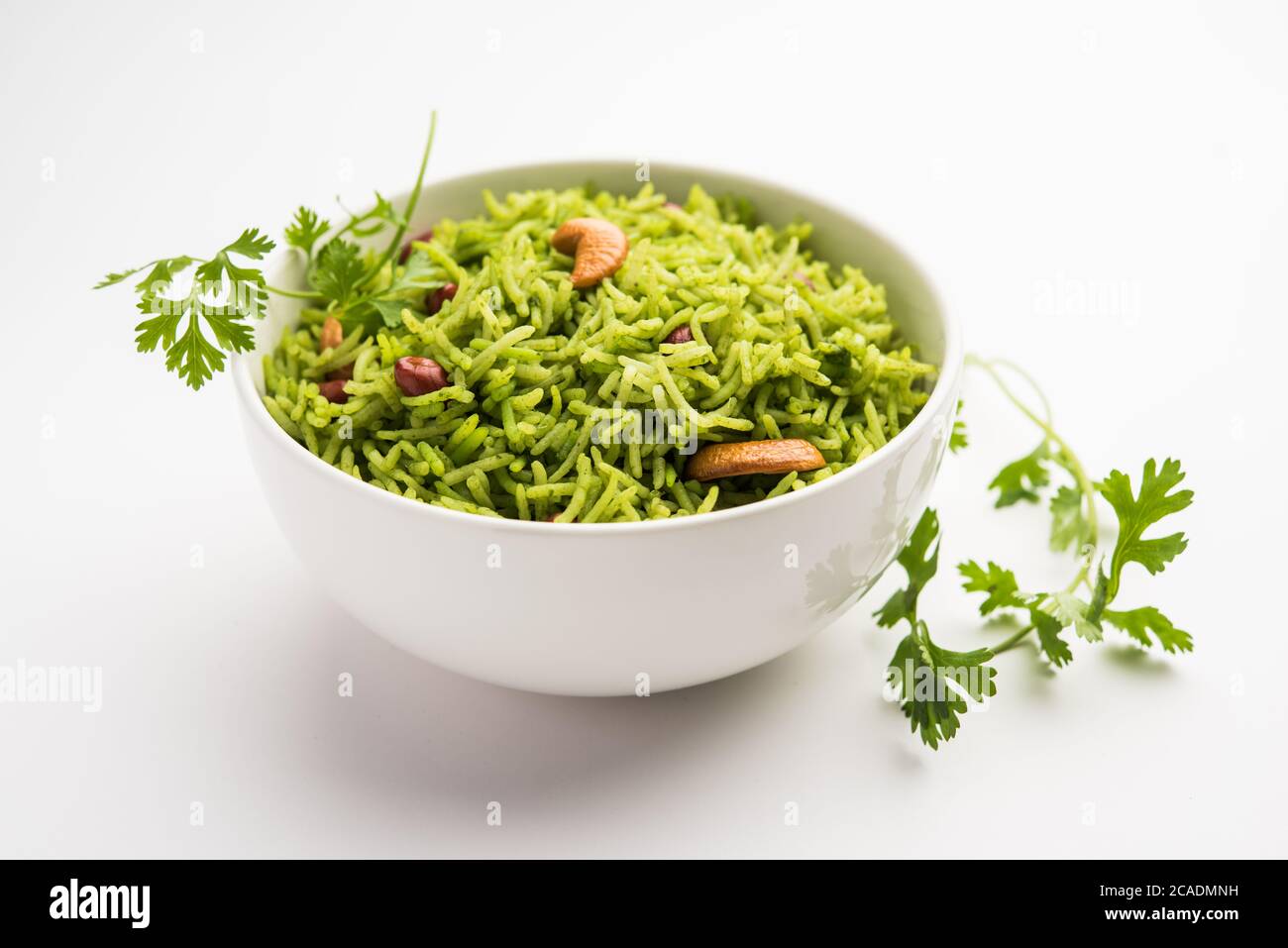 Coriander, Cilantro rice also called Dhaniya Chawal or pulao or ...