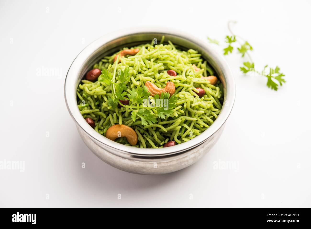 Coriander, Cilantro rice also called Dhaniya Chawal or pulao or ...