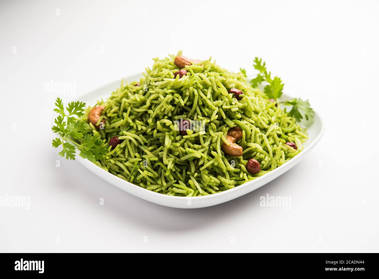 Coriander, Cilantro rice also called Dhaniya Chawal or pulao or ...