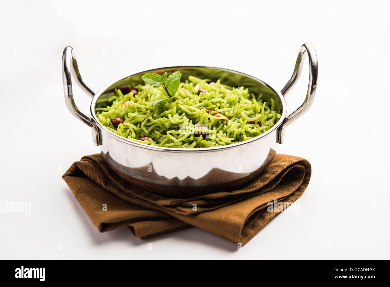 Mint Rice - Basmati rice cooked with fresh pudina leaves and garnished ...