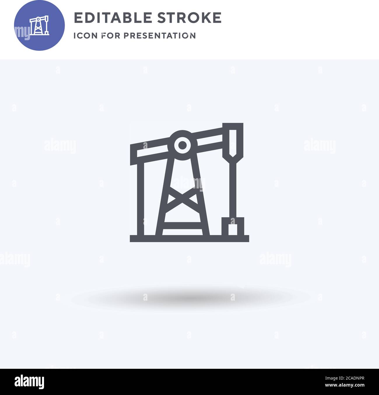 Oil Pump icon vector, filled flat sign, solid pictogram isolated on ...