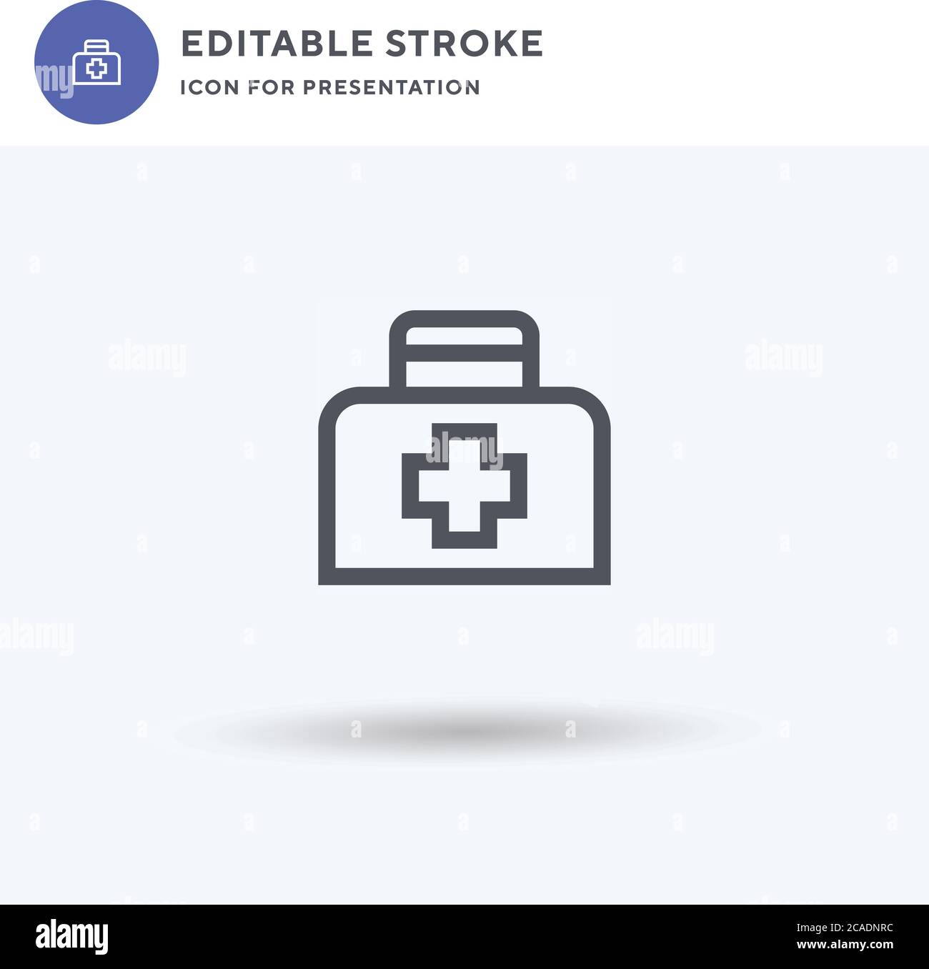 First Aid Kit icon vector, filled flat sign, solid pictogram isolated ...