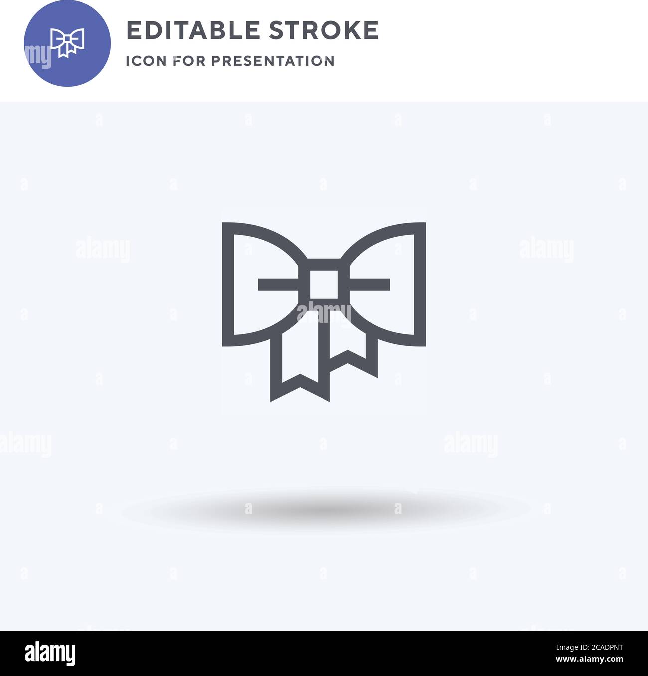 Ribbon icon vector, filled flat sign, solid pictogram isolated on white ...