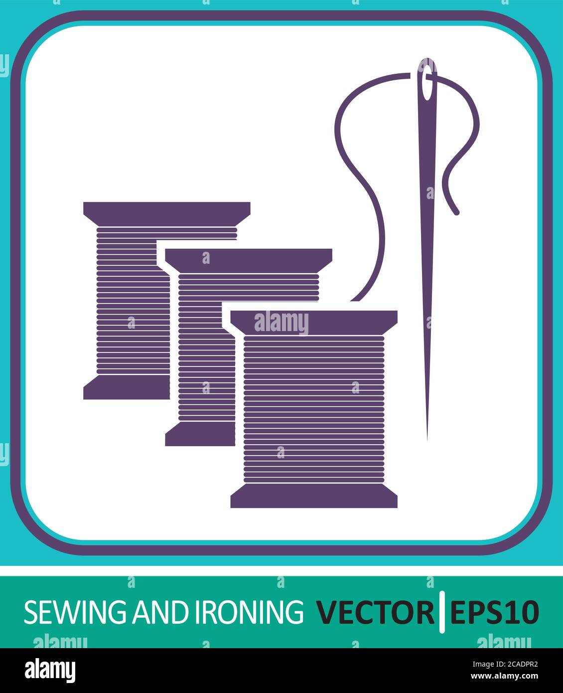 Needle and thread. Vector Icon. Simple vector illustration for graphic ...