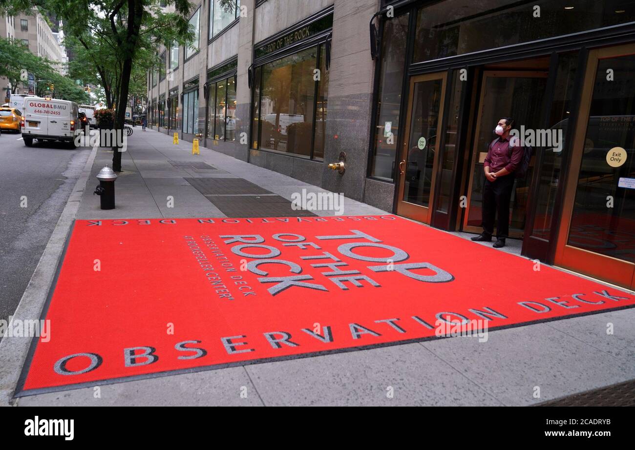 New York, NY, USA. 6th Aug, 2020. Top of the Rock Observation Deck in ...