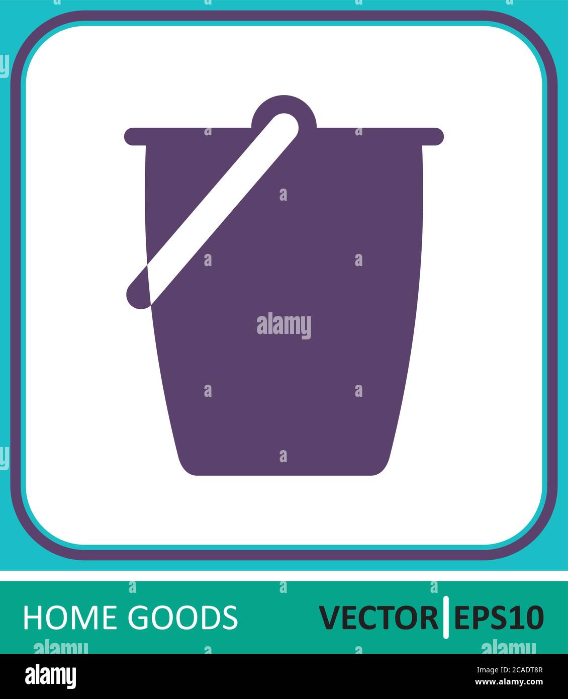 Plastic bucket with goods Stock Vector Images - Alamy