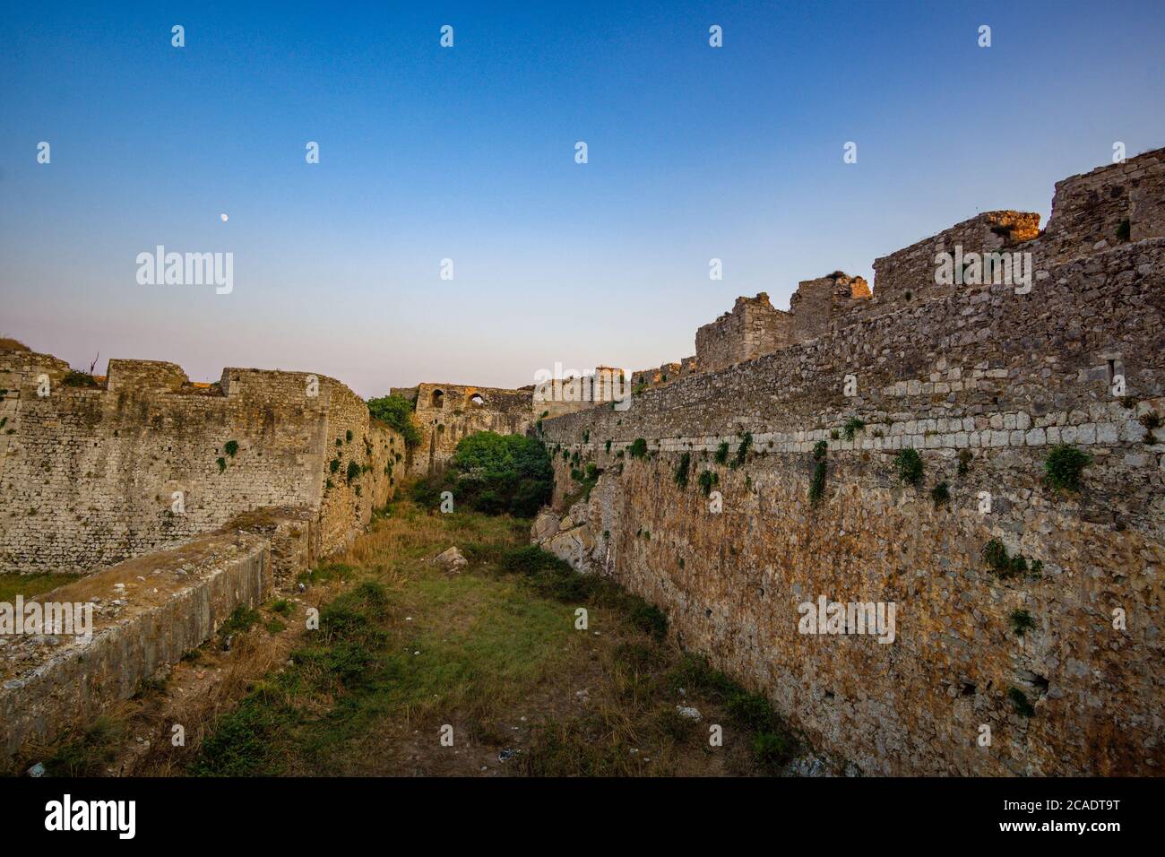 Inside the Archaeological site of Methoni Castle. Built by the ...