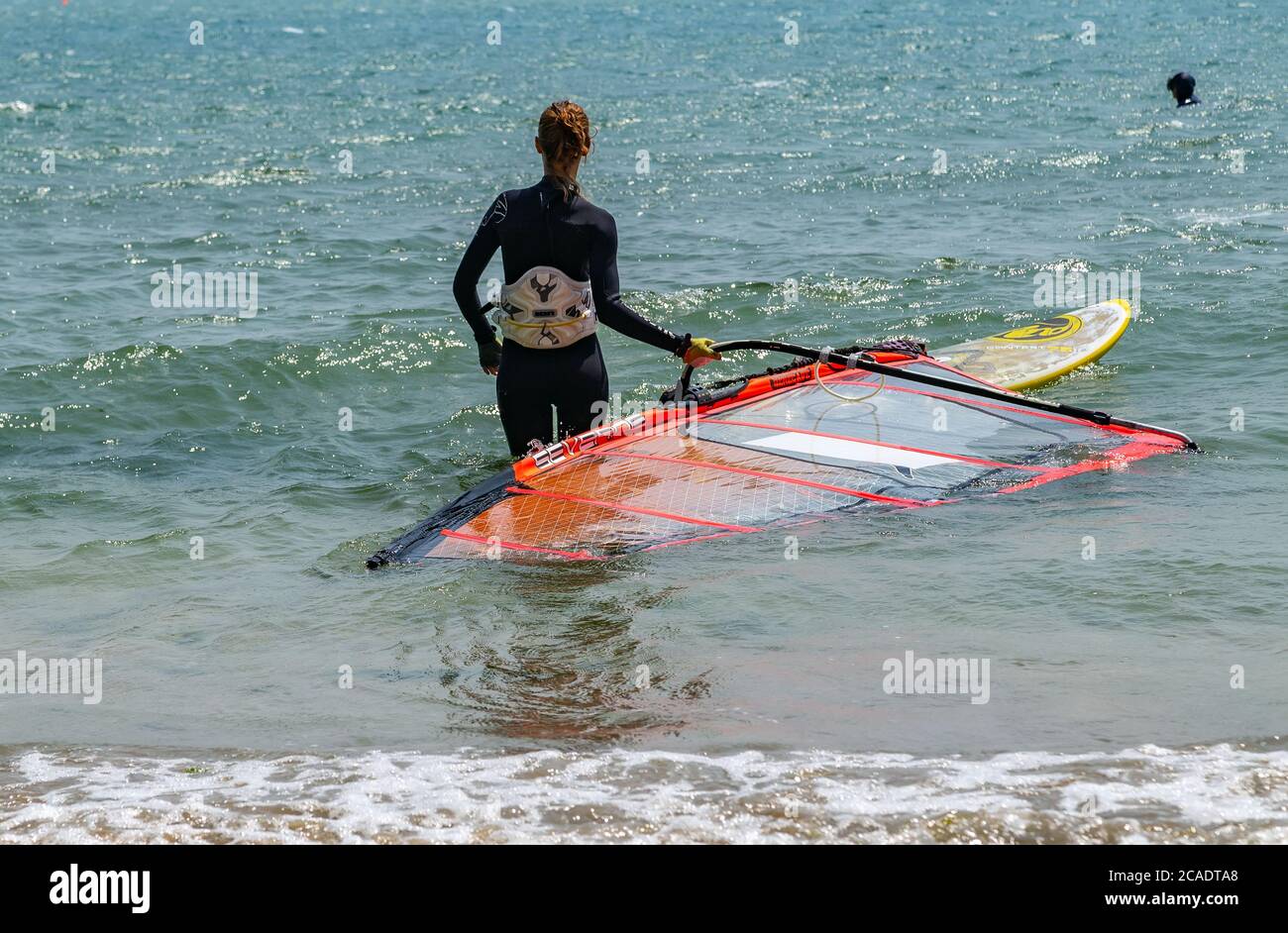 Mui Ne, Phan Thiet, Vietnam - Feb 16, 2015: Windsurfer Surfing The Wind ...