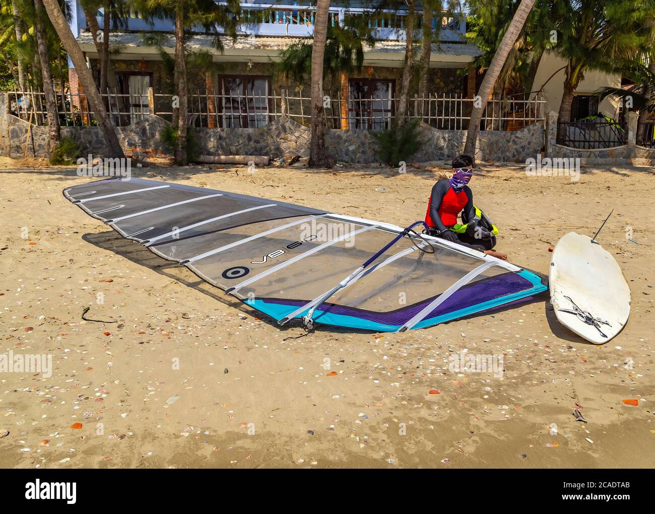 Mui Ne, Phan Thiet, Vietnam - Feb 16, 2015: Trainer education school ...