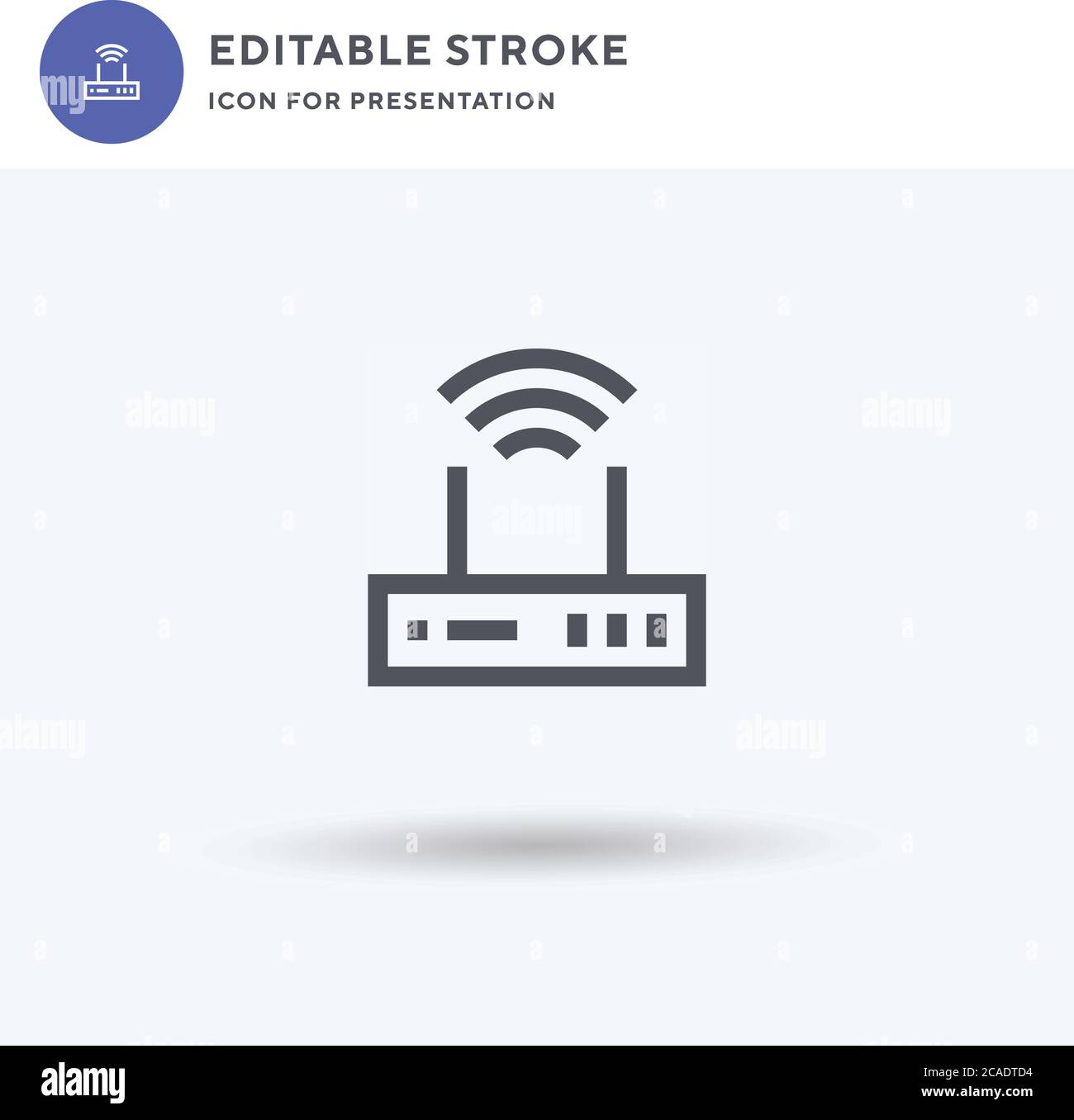 Modem icon vector, filled flat sign, solid pictogram isolated on white ...