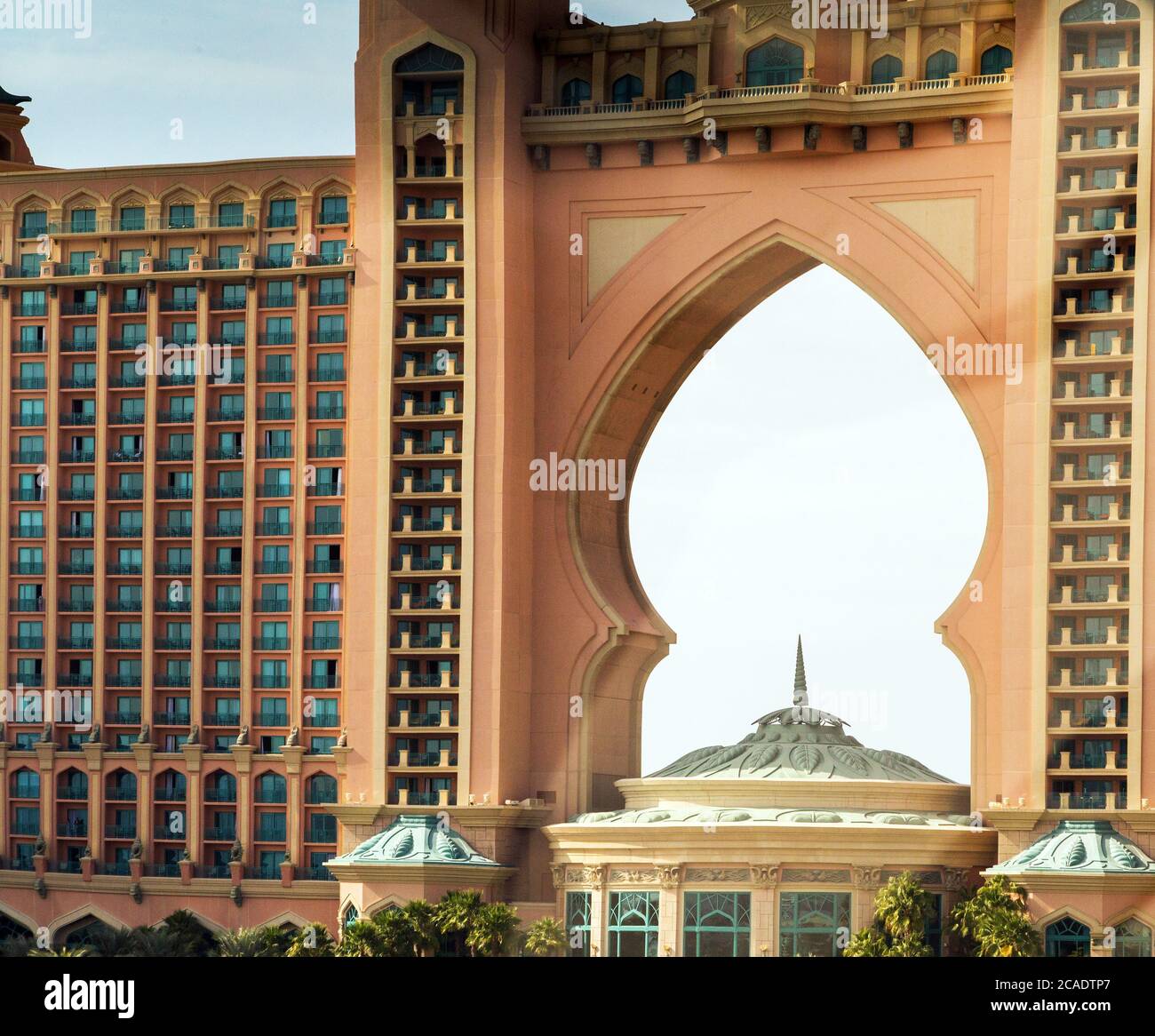 DUBAI, UAE - JANUARY 26: Architecture of Dubai Atlantis the Palm is a ...
