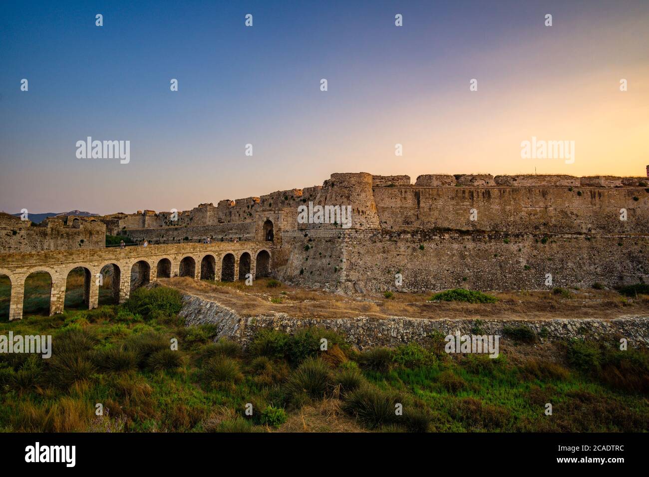 Inside the Archaeological site of Methoni Castle. Built by the ...