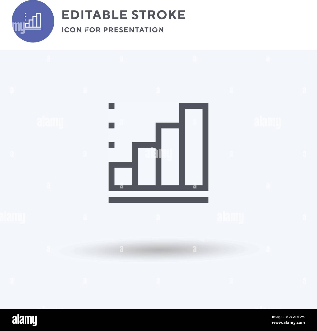 Statistics icon vector, filled flat sign, solid pictogram isolated on ...