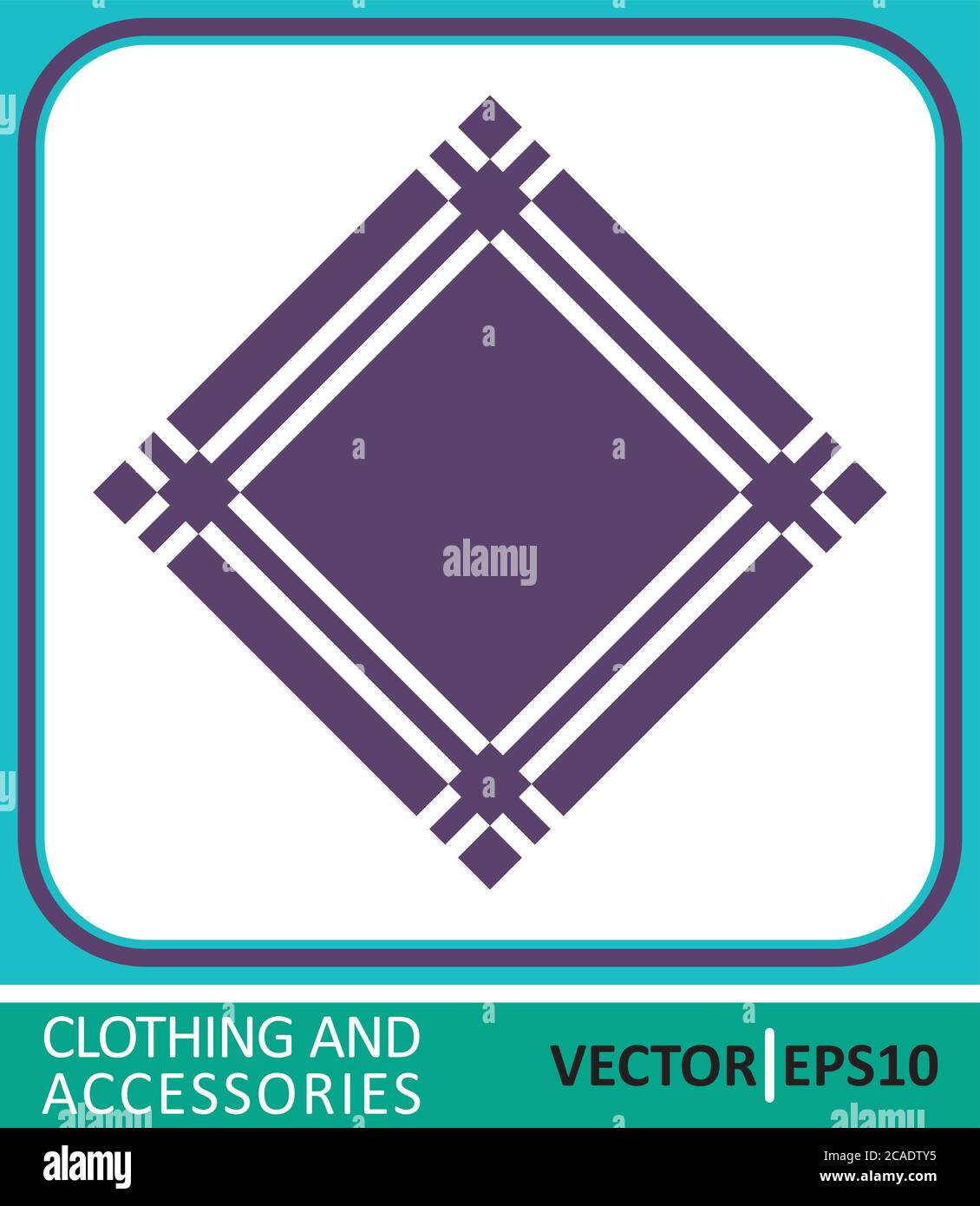 Handkerchief, headscarf. Vector Icon. Simple vector illustration for ...