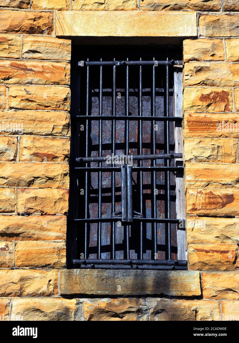 Metal bars on jail window hi-res stock photography and images - Alamy