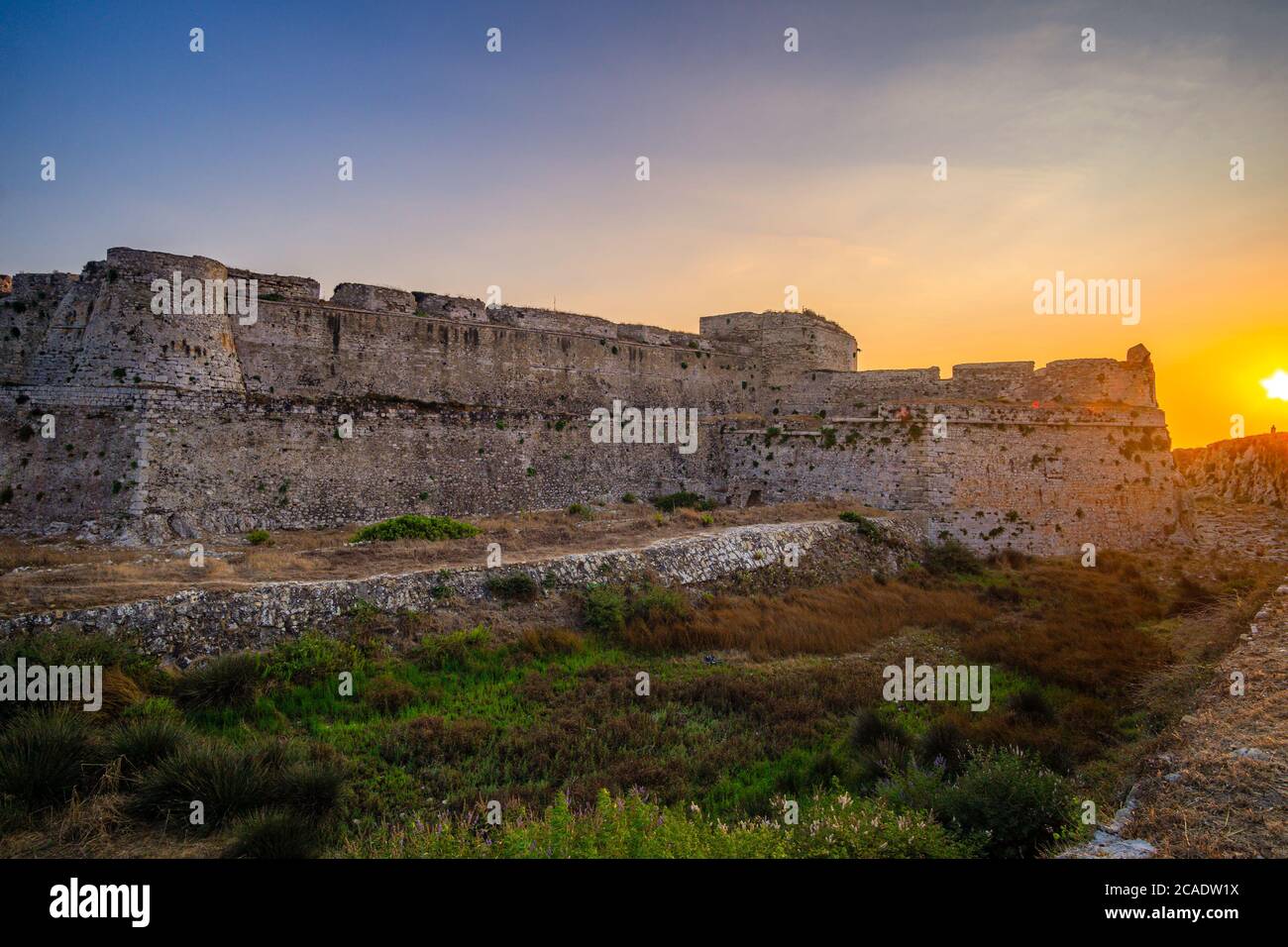 Inside the Archaeological site of Methoni Castle. Built by the ...