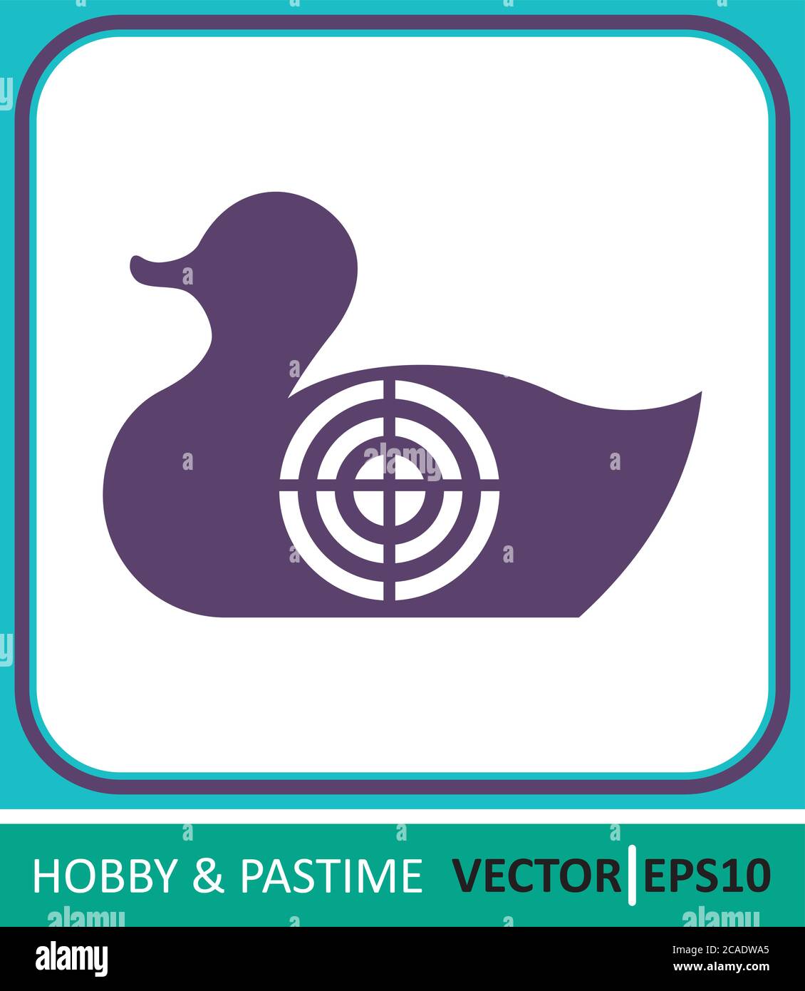 target for bullet shooting-duck. Vector Icon. Simple vector ...