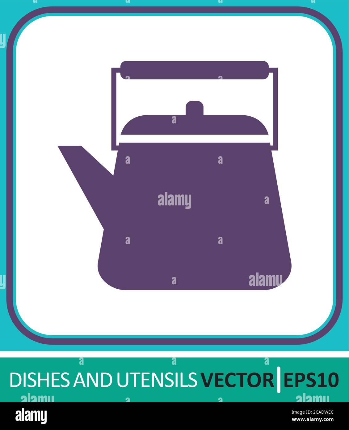 kettle for boiling water. Vector Icon. Simple vector illustration for ...