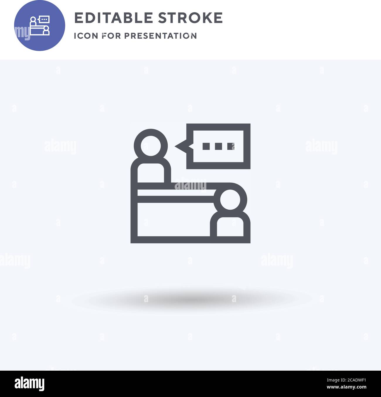 Interview icon vector, filled flat sign, solid pictogram isolated on ...