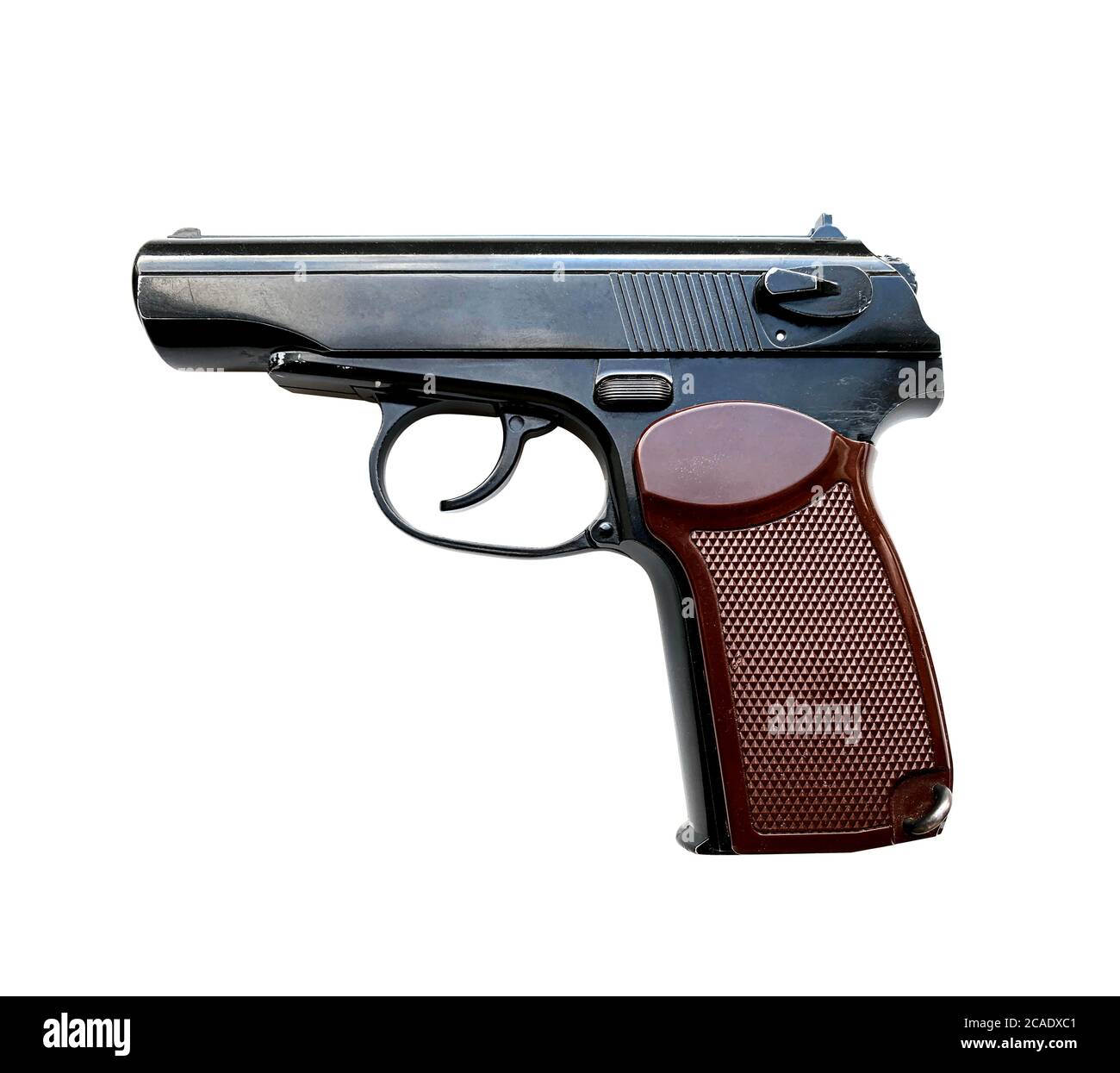 gun on white isolated background Stock Photo - Alamy