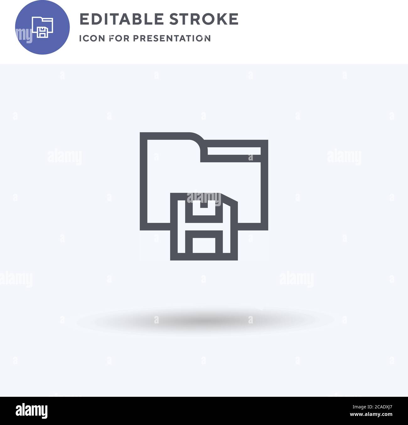 Save icon vector, filled flat sign, solid pictogram isolated on white ...