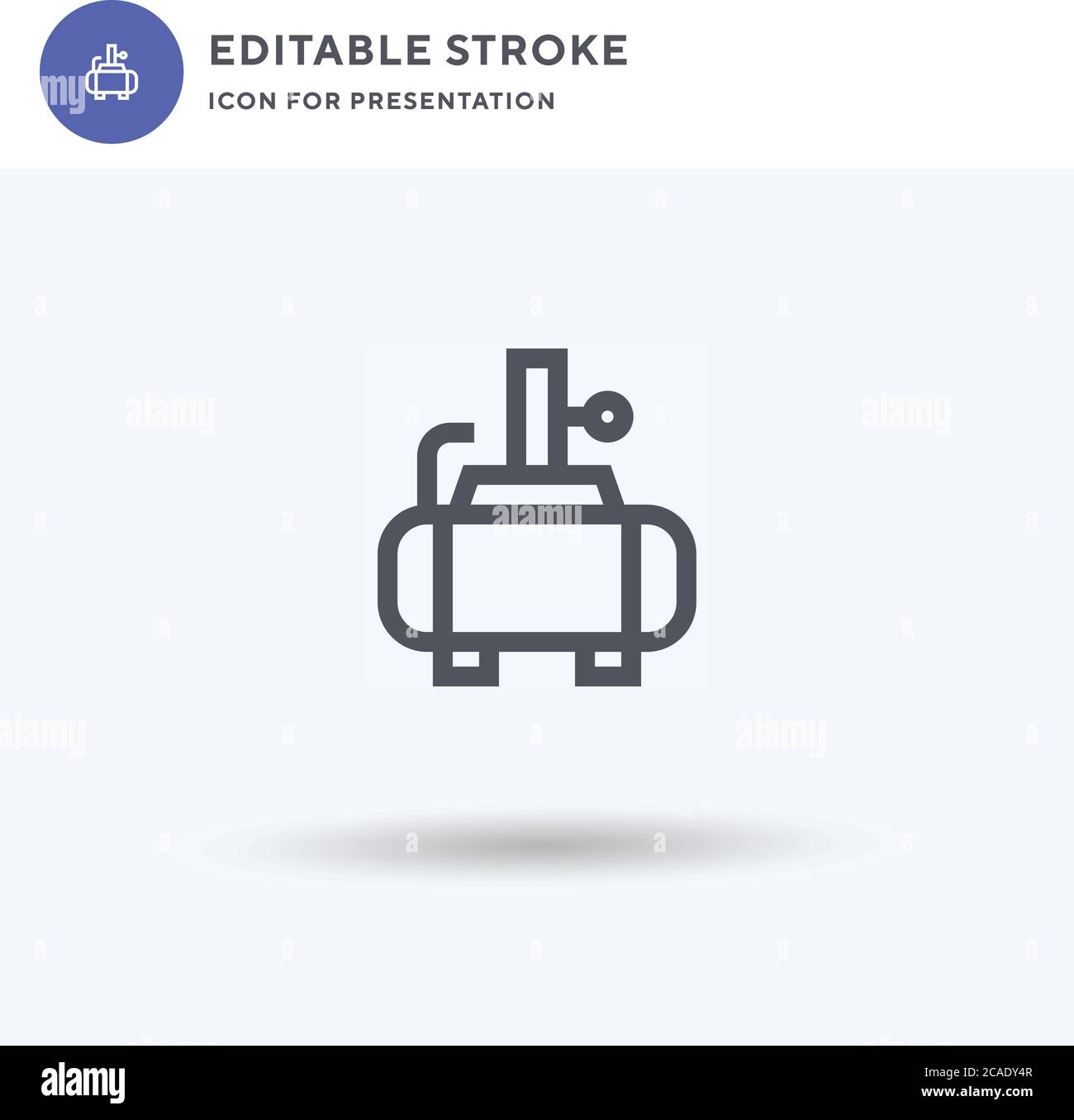 Compressor icon vector, filled flat sign, solid pictogram isolated on ...