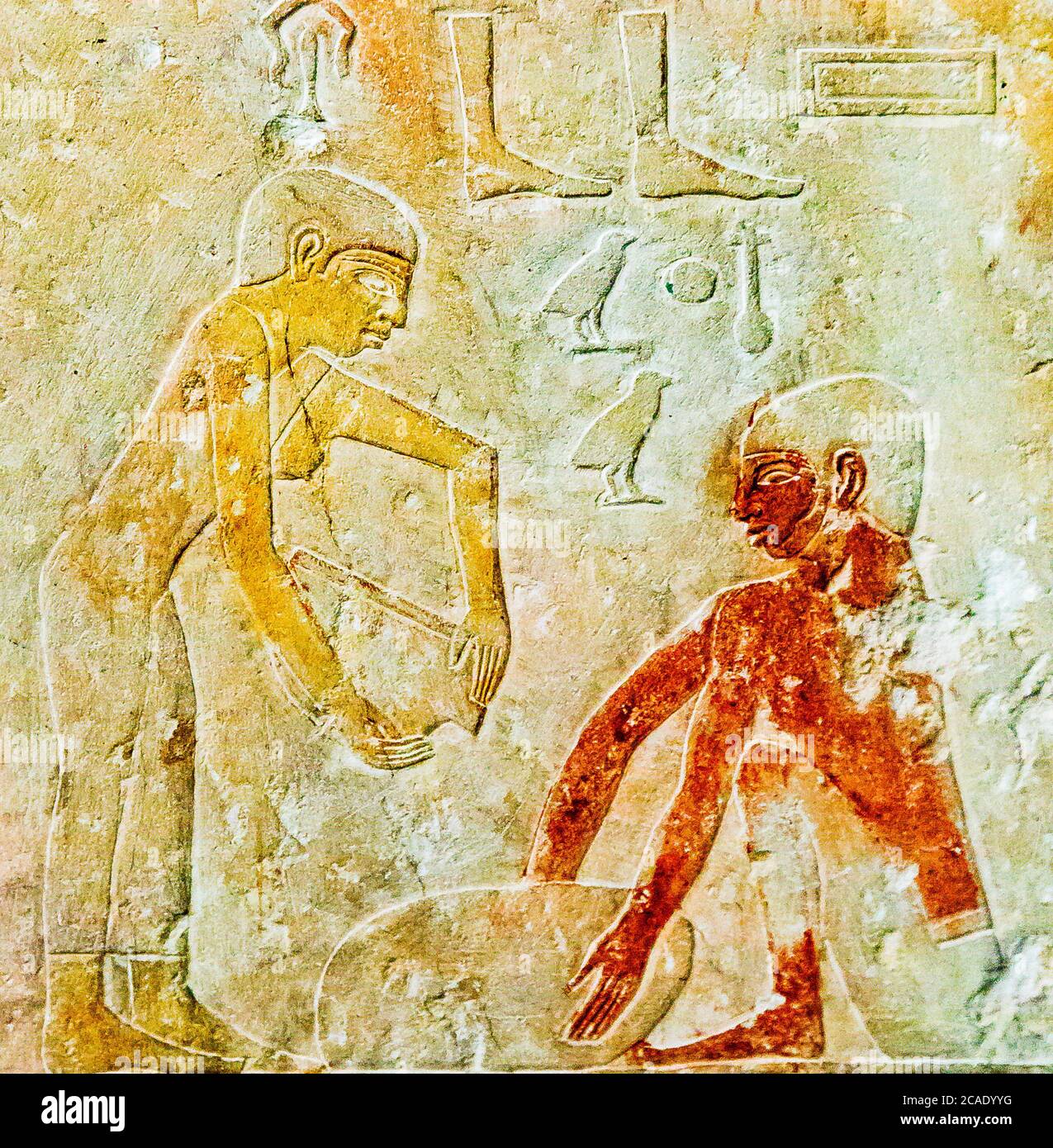 Egyptian Limestone Relief Fifth Dynasty High Resolution Stock ...