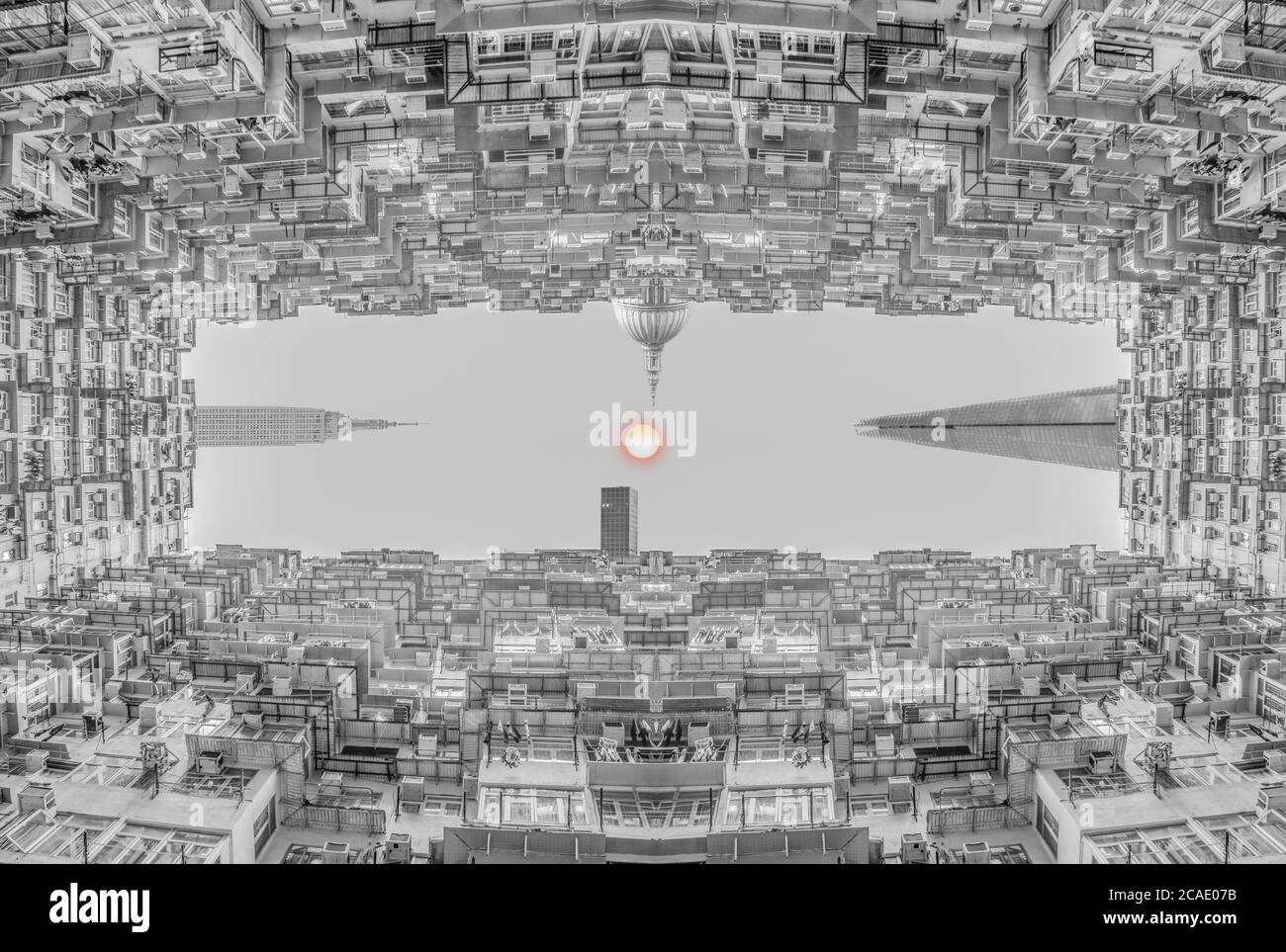 Famous Landmarks Depicted Creatively Stock Photo - Alamy