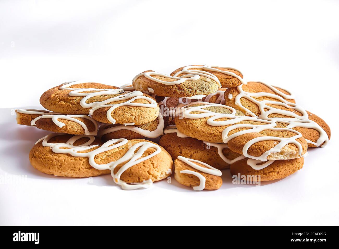 Cookies on white background 10 Stock Photo - Alamy