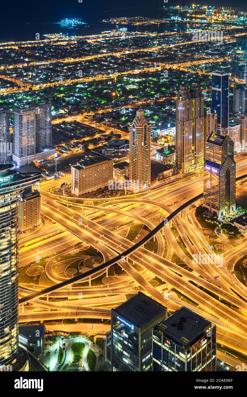 Road intersection in dubai uae hi-res stock photography and images - Alamy