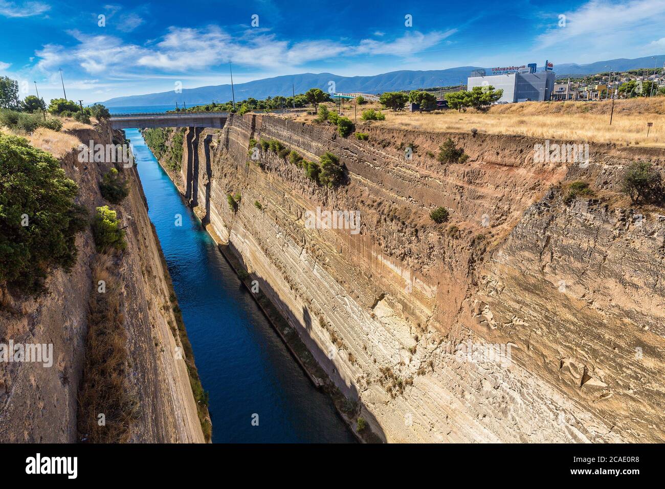Aerial ship corinth canal hi-res stock photography and images - Alamy