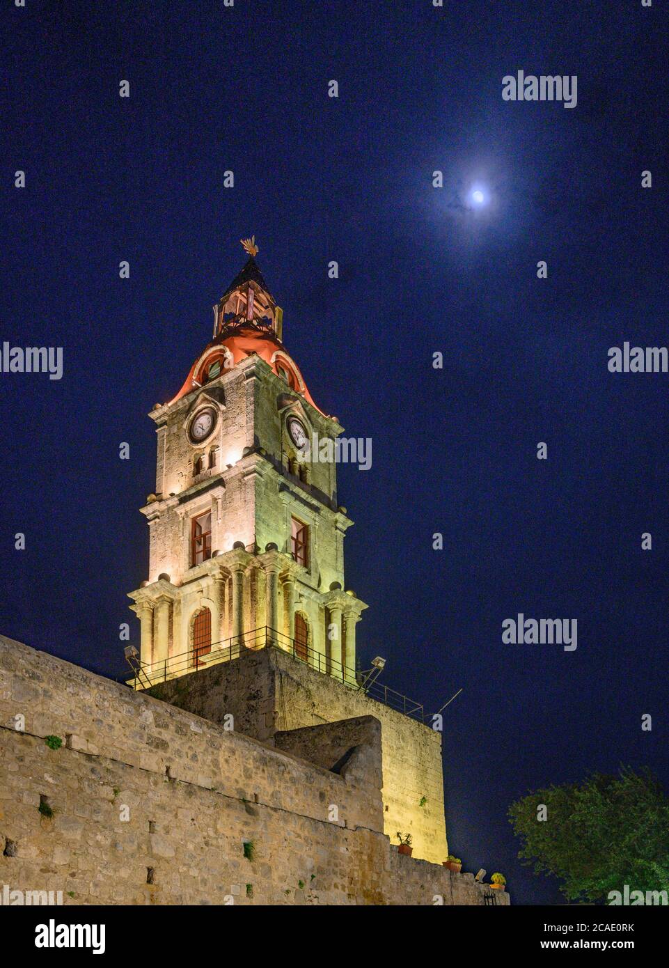 The Bourg Clock Tower built in 1852 on the site of the byzantine tower ...