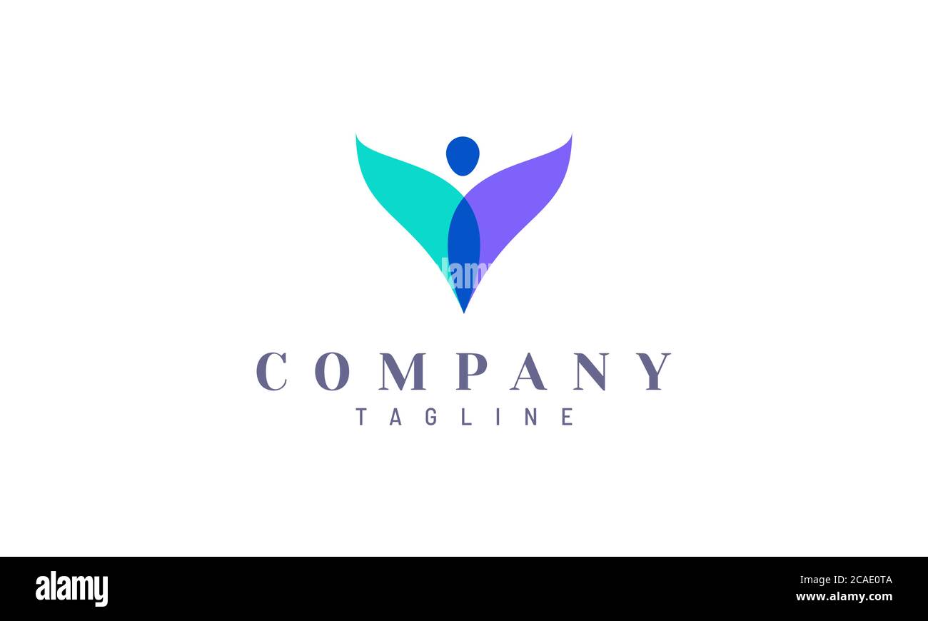 Modern human care vector design concept. Suitable as a logo to ...
