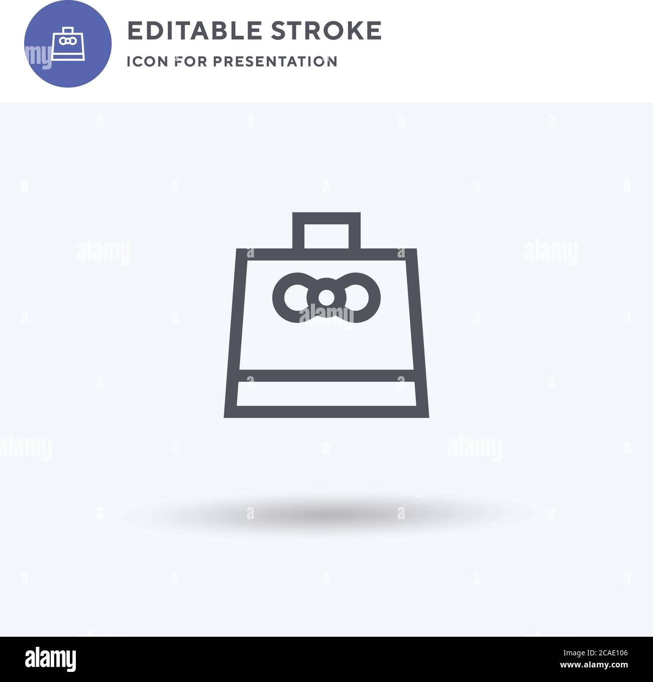 Shopping icon vector, filled flat sign, solid pictogram isolated on ...