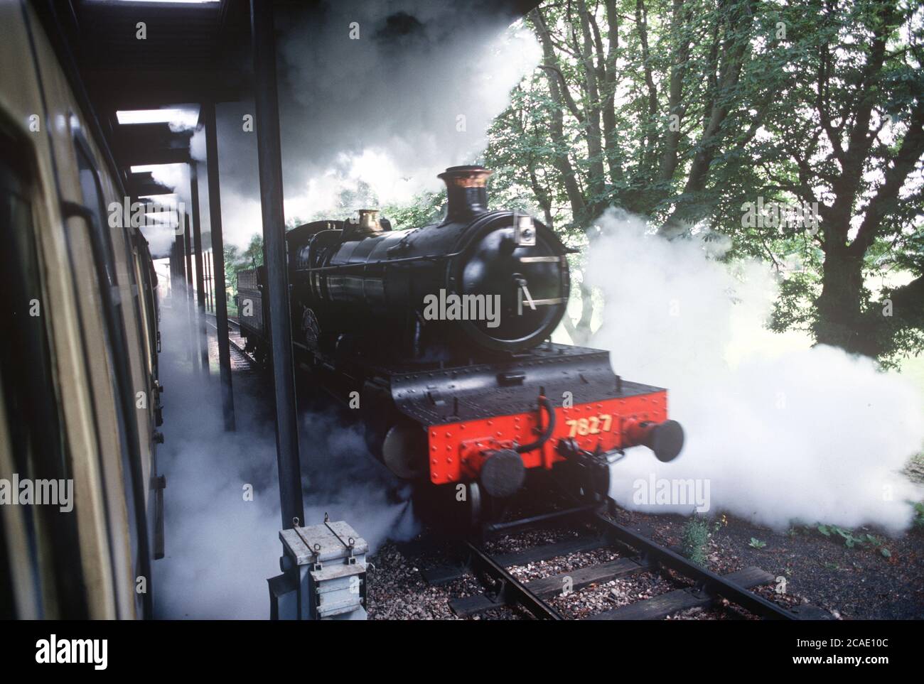 Steam locomotive at Paignton Station of the Heritage Dartmouth Steam ...