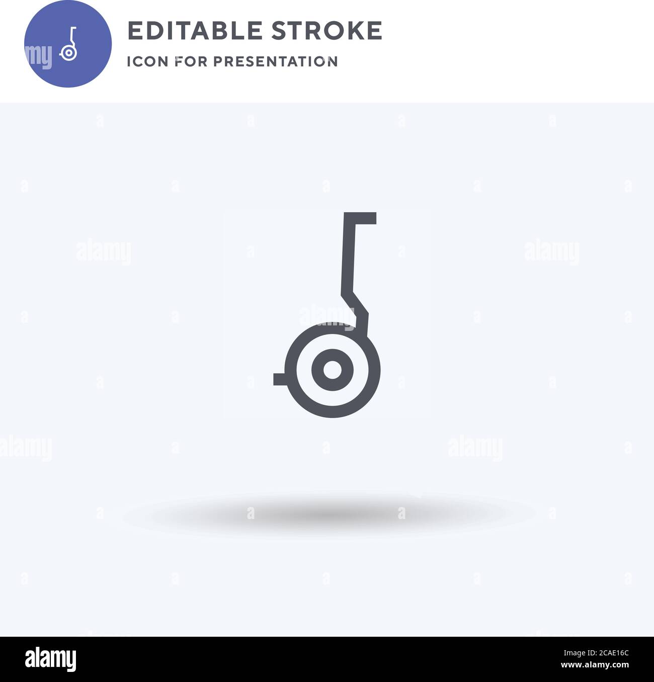 Segway icon vector, filled flat sign, solid pictogram isolated on white ...